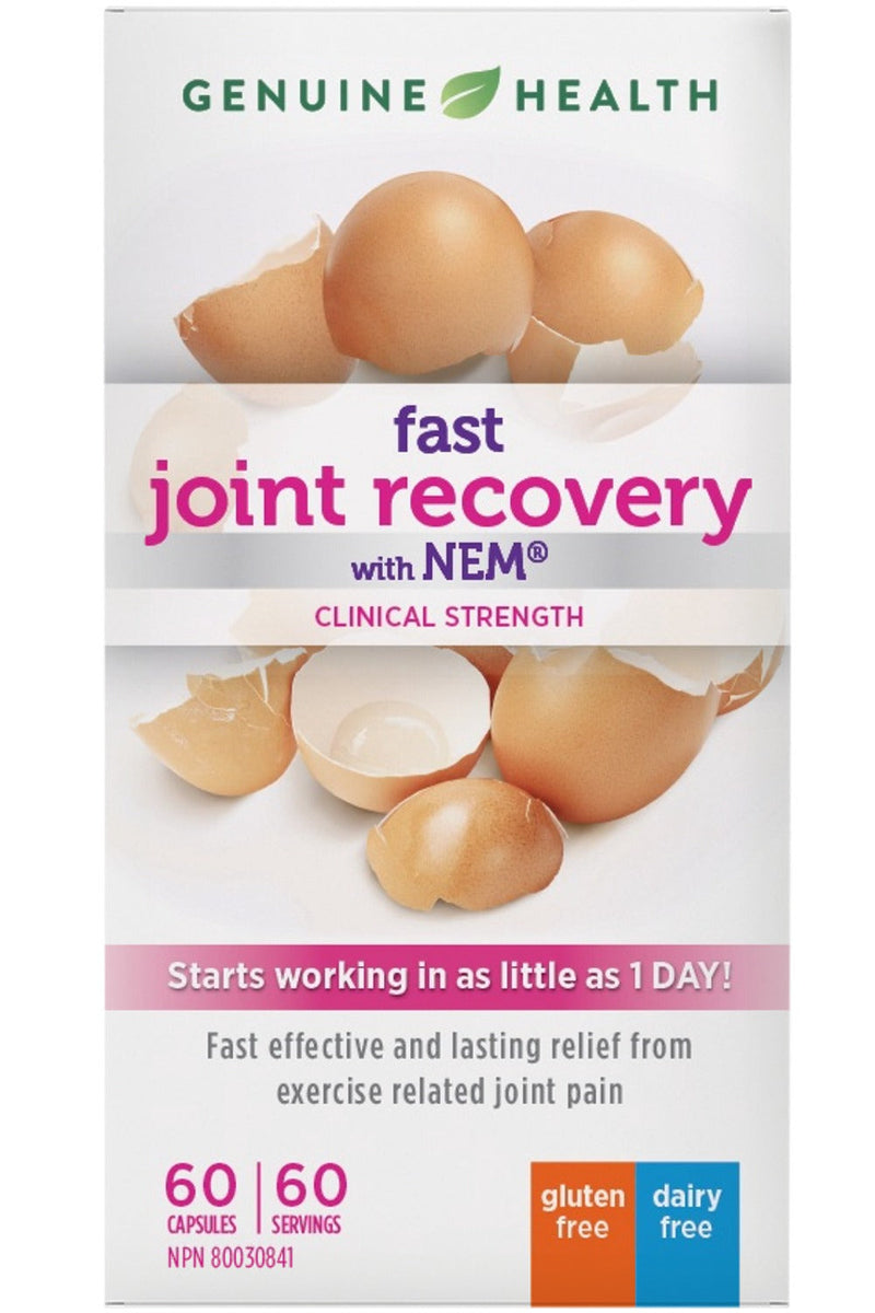 GENUINE HEALTH Fast Joint Recovery with NEM (60 Caps / 60 Servings ...